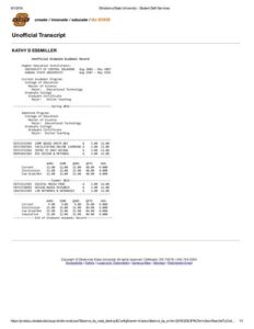 Unofficial Transcript OSU: A Comprehensive Guide