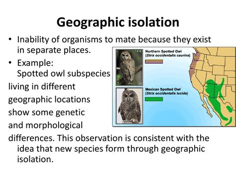 Geographical Isolation: Understanding the Biological Consequences of ...