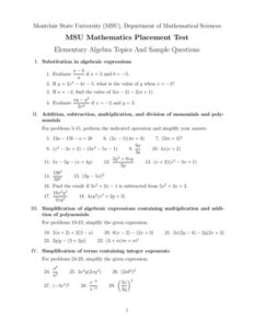 Math Placement Test MSU: A Comprehensive Guide to Ace Your Examination