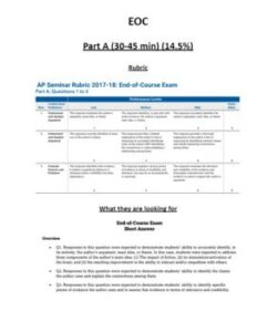 EOC A AP Seminar: A Comprehensive Guide for Success