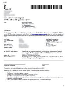How to Request Transcripts for AMCAS: A Comprehensive Guide