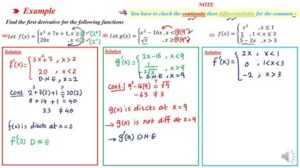Derivative of Piecewise Functions: A Comprehensive Guide