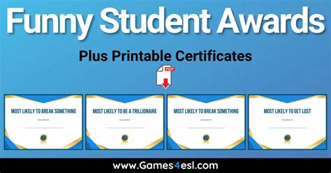 Silly Funny Awards for Students: A Guide to Rewarding the Extraordinary