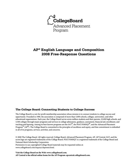 2008 AP Lang FRQ: A Comprehensive Guide - Ogma Blogger
