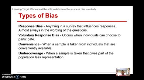Types of Bias in AP Statistics