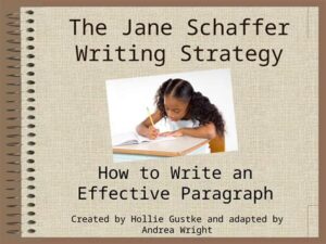 The Jane Schaffer Writing Method: A Comprehensive Guide